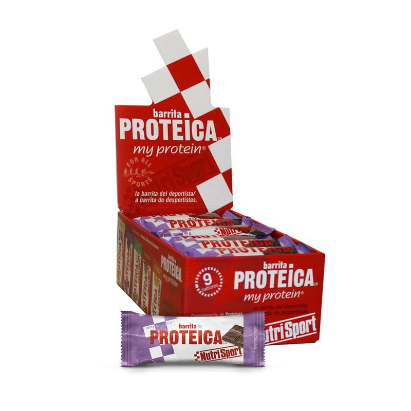 Barritas Proteica de Nutrisport, caja de 24 unidades — Ortopedia y ...